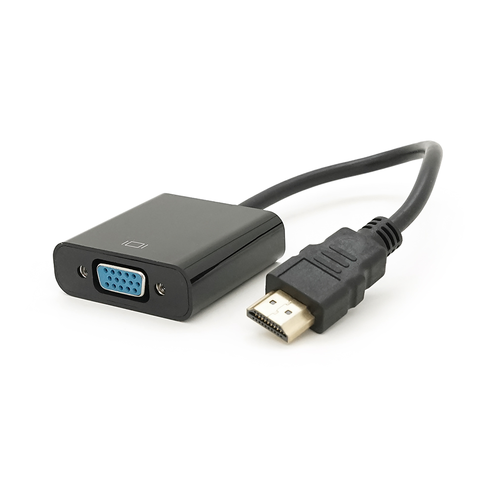 Конвертер HDMI на VGA 10 см черный для подключения ноутбука к ...